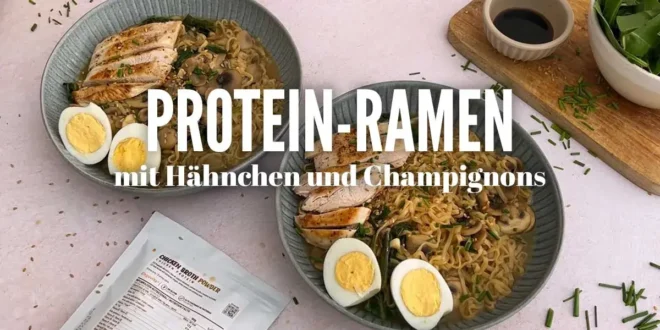Protein-Ramen mit Hähnchen und Champignons | HSN